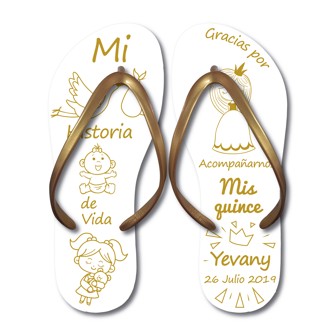 Quinceañera Flip Flops. Sandalias de Quince años, Flip Flops Party ...