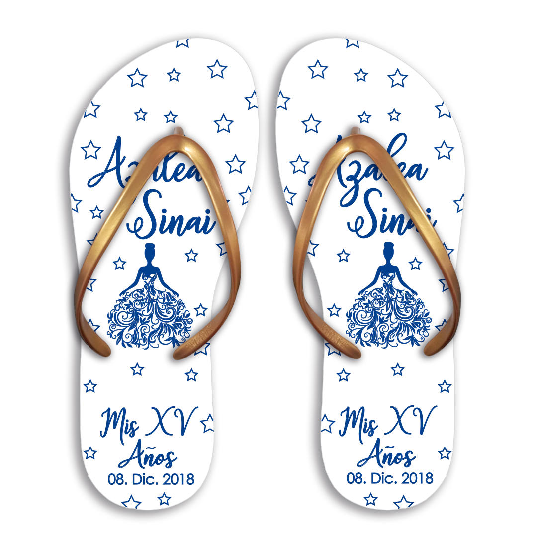 Quinceañera Flip Flops. Sandalias de Quince años, Flip Flops Party ...