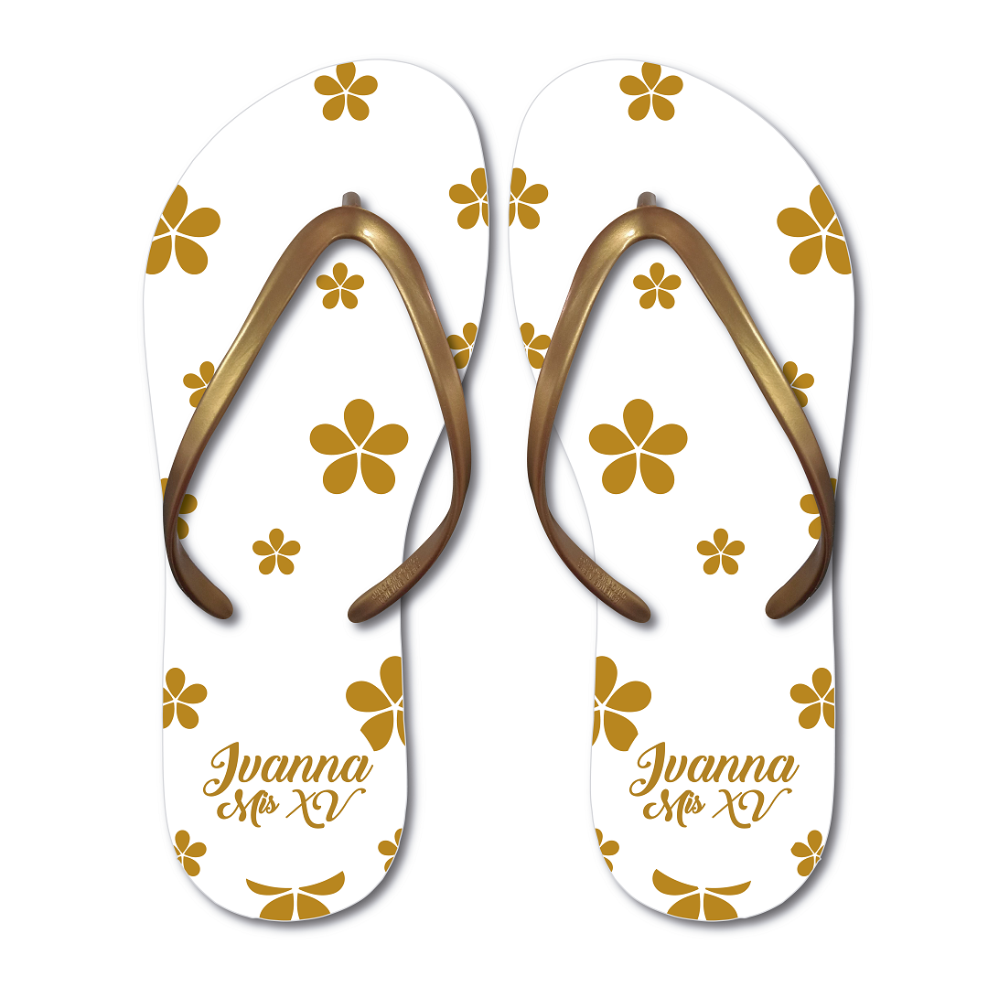 Quinceañera Flip Flops. Sandalias de Quince años, Flip Flops Party ...